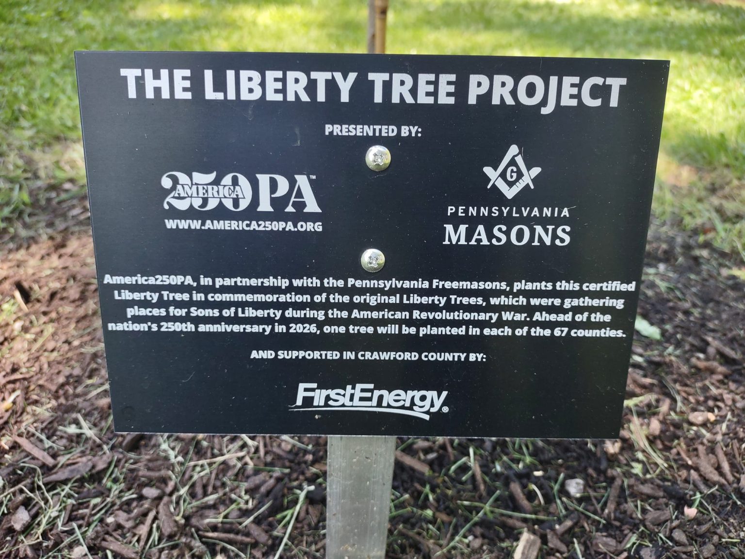 Liberty Tree Ceremony – Crawford Masonic Lodge 234